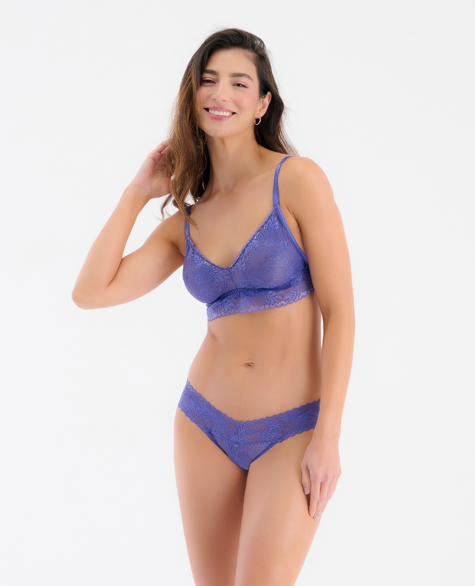 Bralette Triangular | En Encaje | Elástico en Base – St.Even Colombia